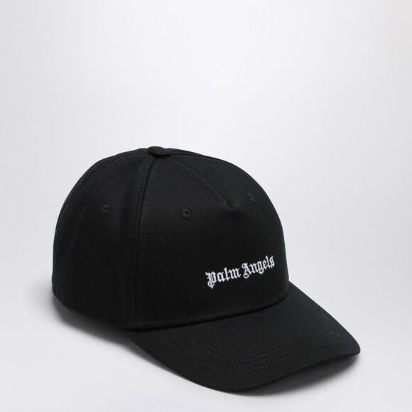 Palm Angels | Accessories | Palm Angels Black Baseball Cap With Logo ...